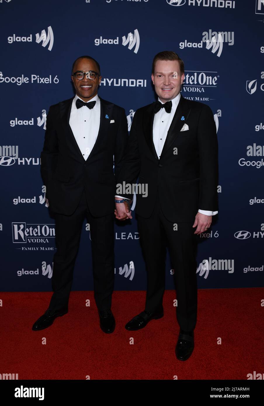 Jonathan Capehart and Nick Schmit attends 33rd Annual GLAAD Media ...