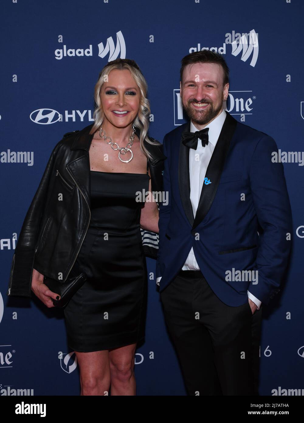 Joslyn De Freece and Linus Ignatius attends 33rd Annual GLAAD Media ...