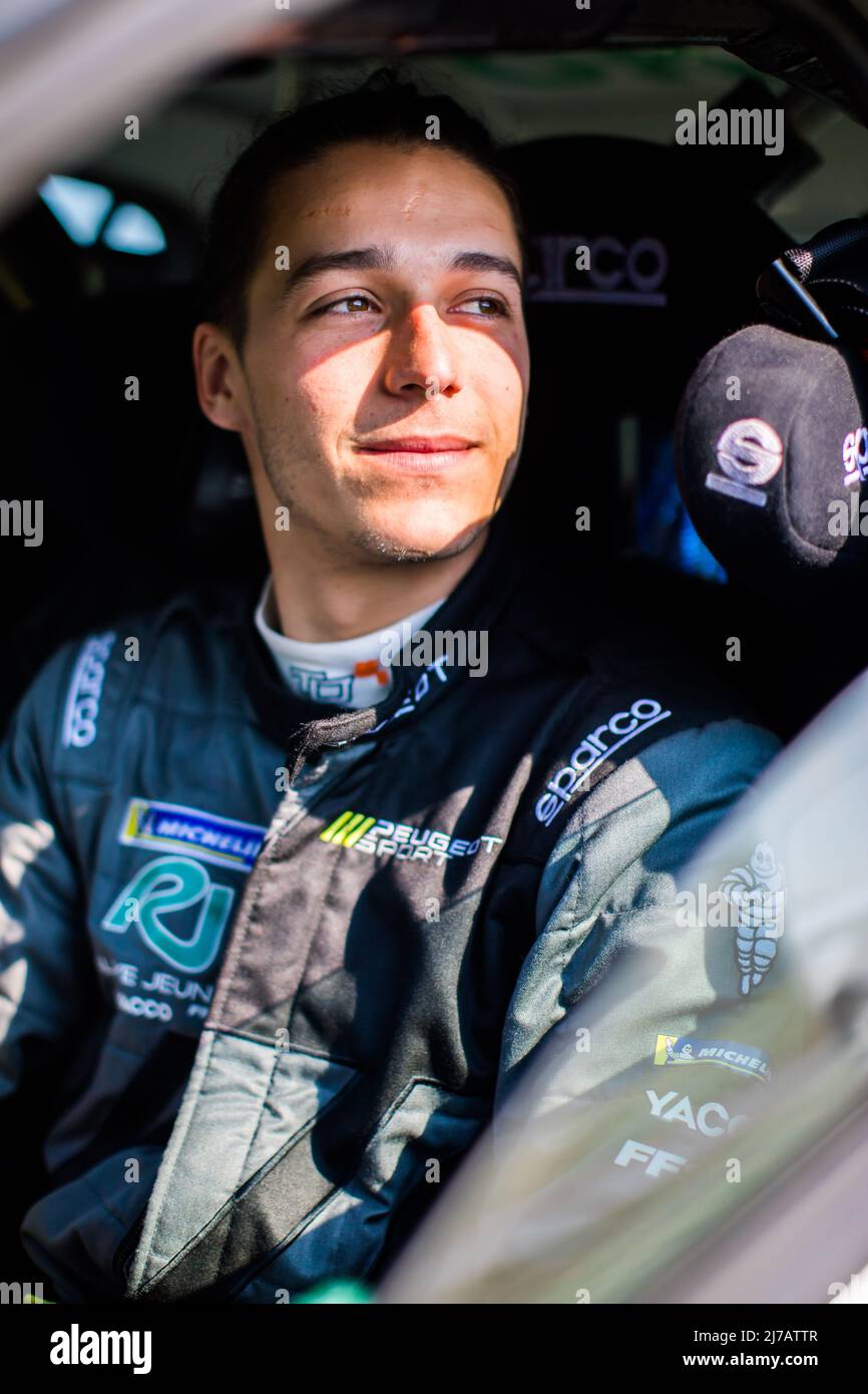 ROCH Hugo, BELHACENE Mathieu, PEUGEOT 208 Rally 4, portrait during the ...