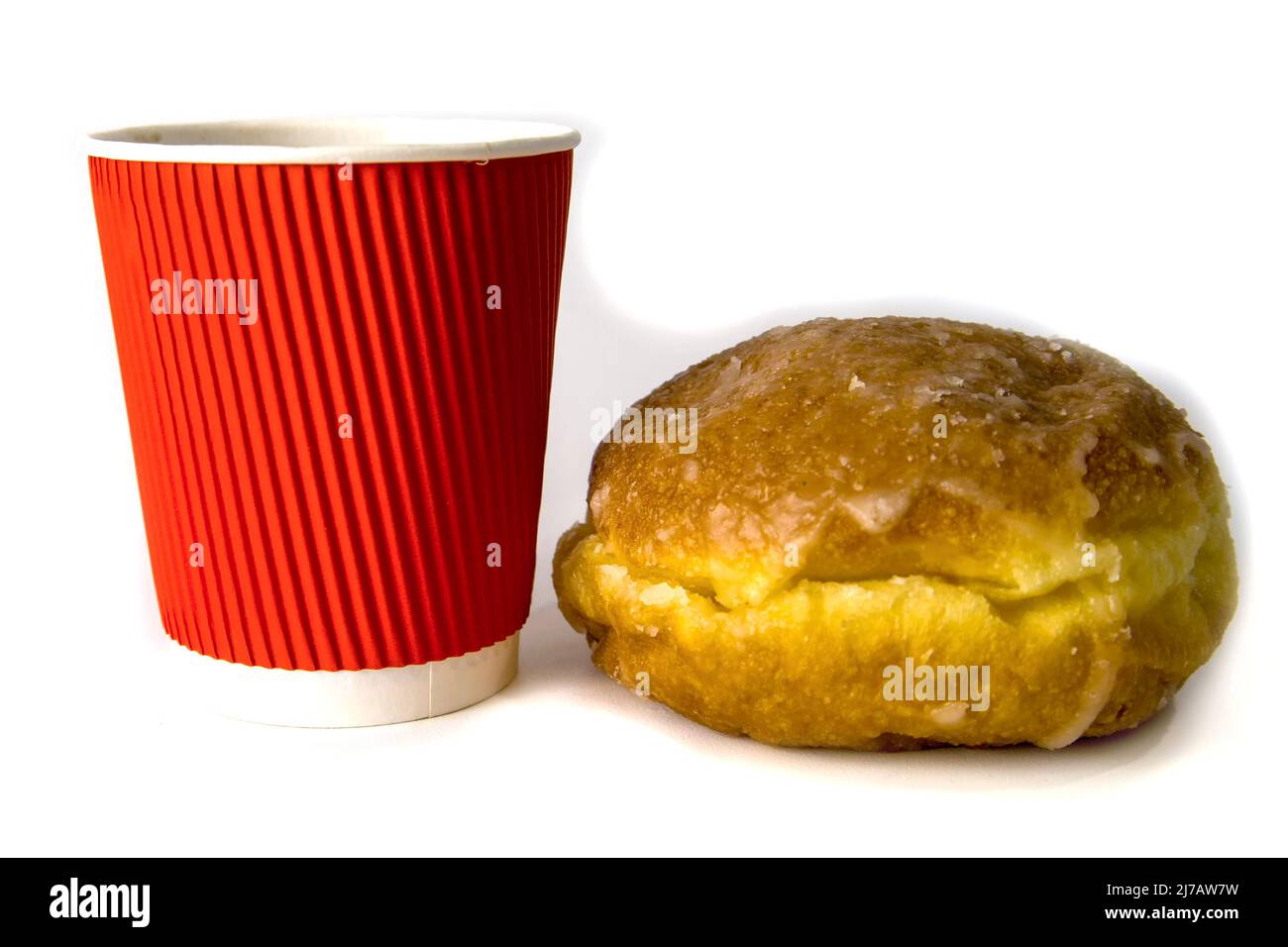 Chocolate donut isolated in Cut Out Stock Images & Pictures - Alamy