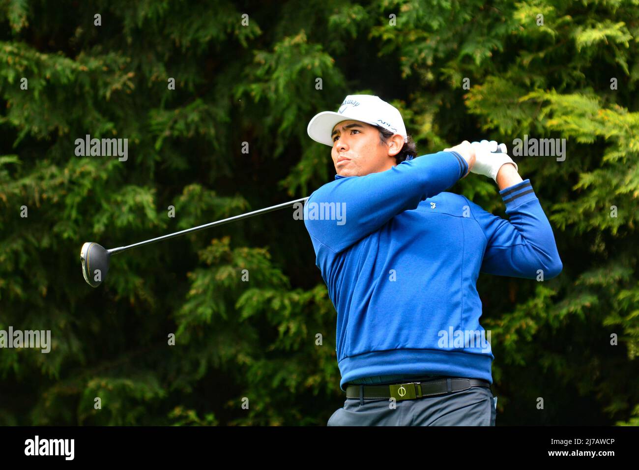 Tournament PGA professional golfers playing golf in the UK Stock Photo ...