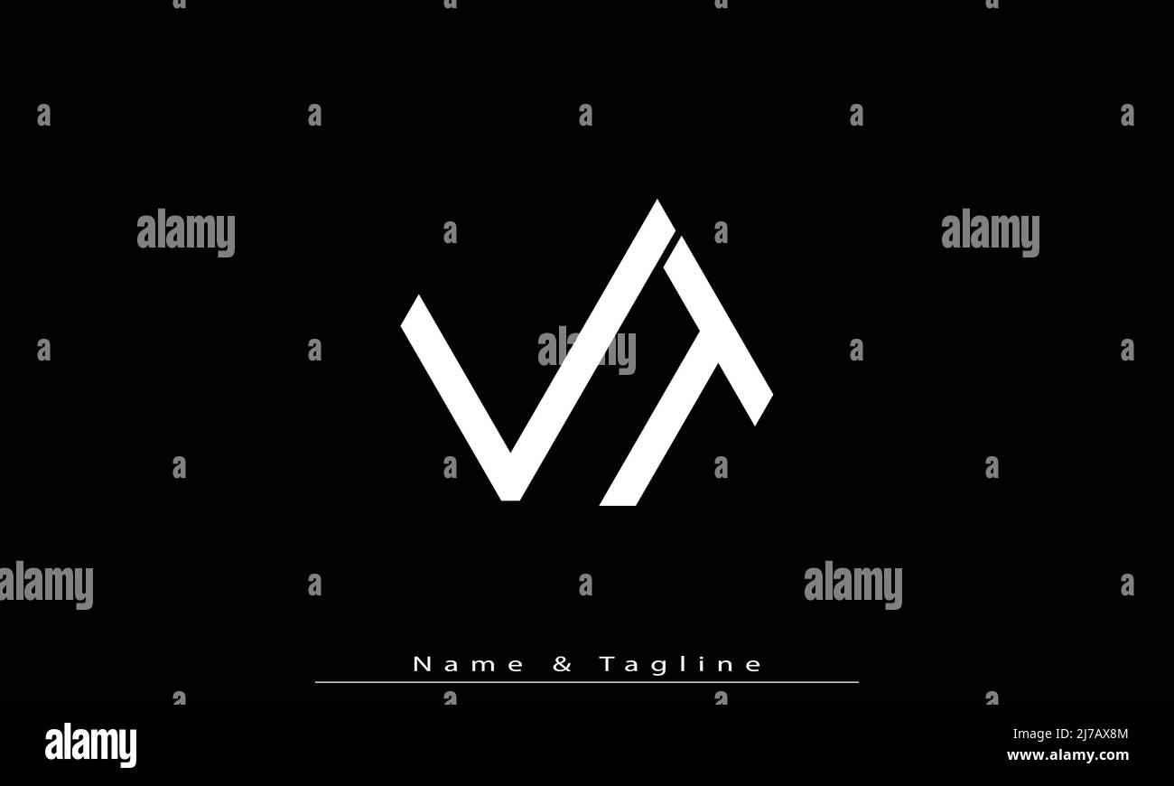 Vt initials logo Black and White Stock Photos & Images - Alamy