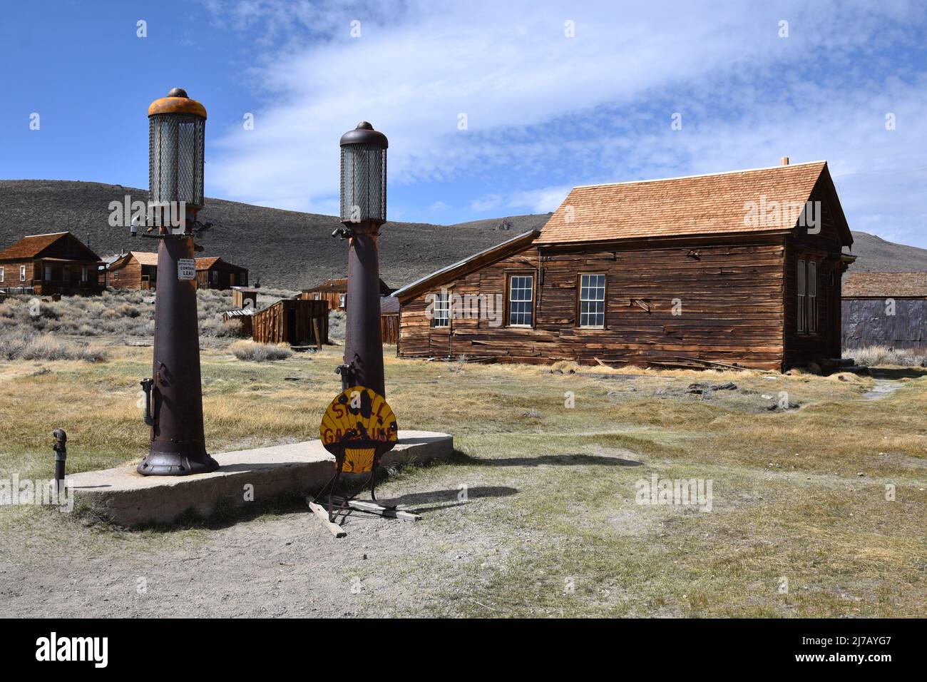 Western ghost town at Bodie State Historical Park in California Stock ...