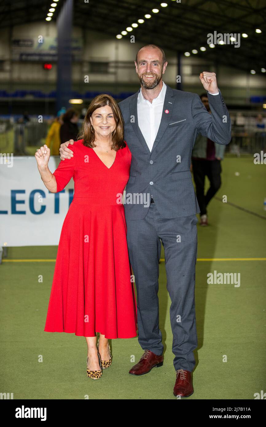 Elected SDLP MLA's Sinead McLaughlin and Mark H. Durkan at Meadowlands ...