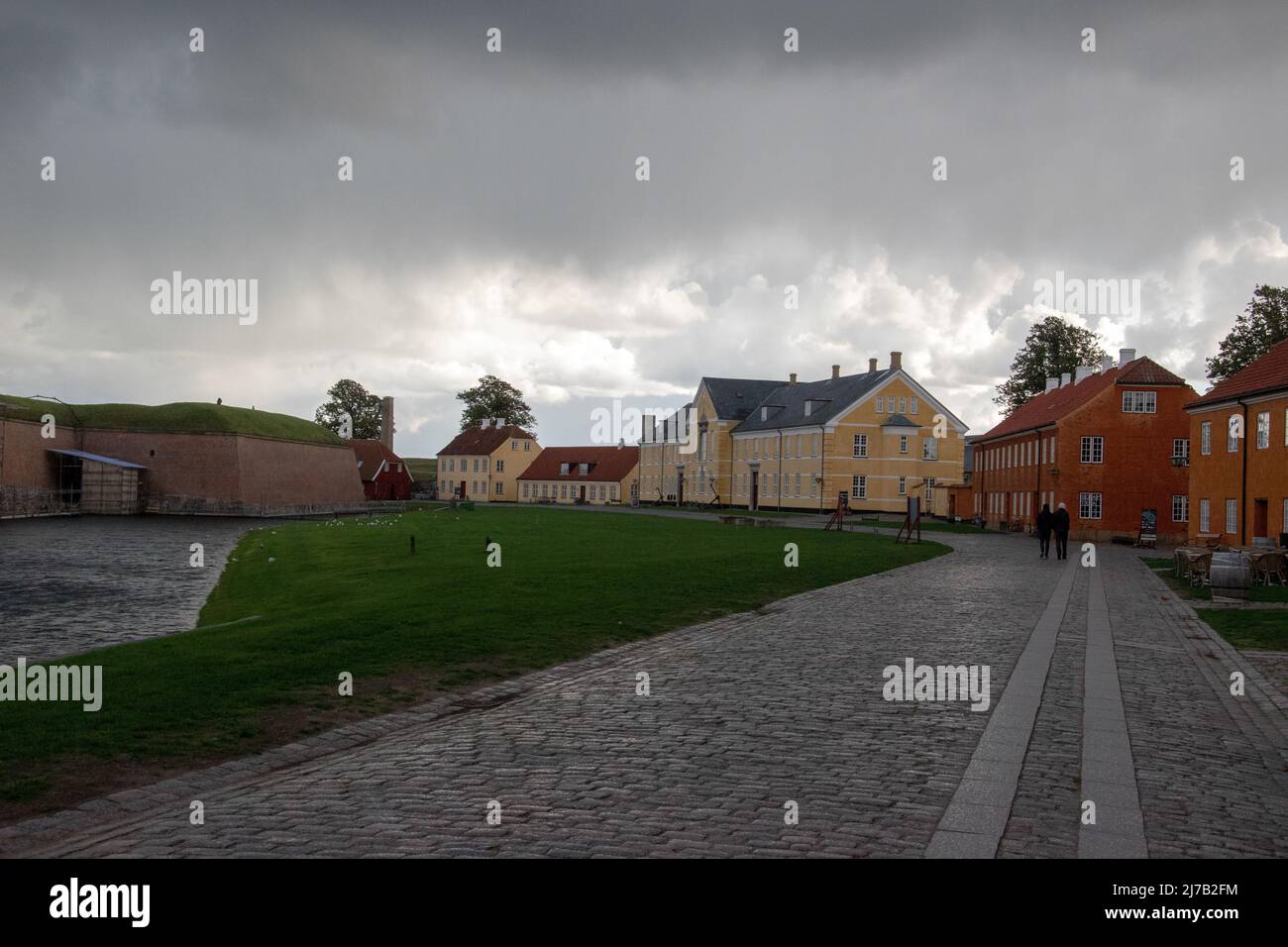 Former Military barracks inside the fortress walls. Kronborg Castle ...