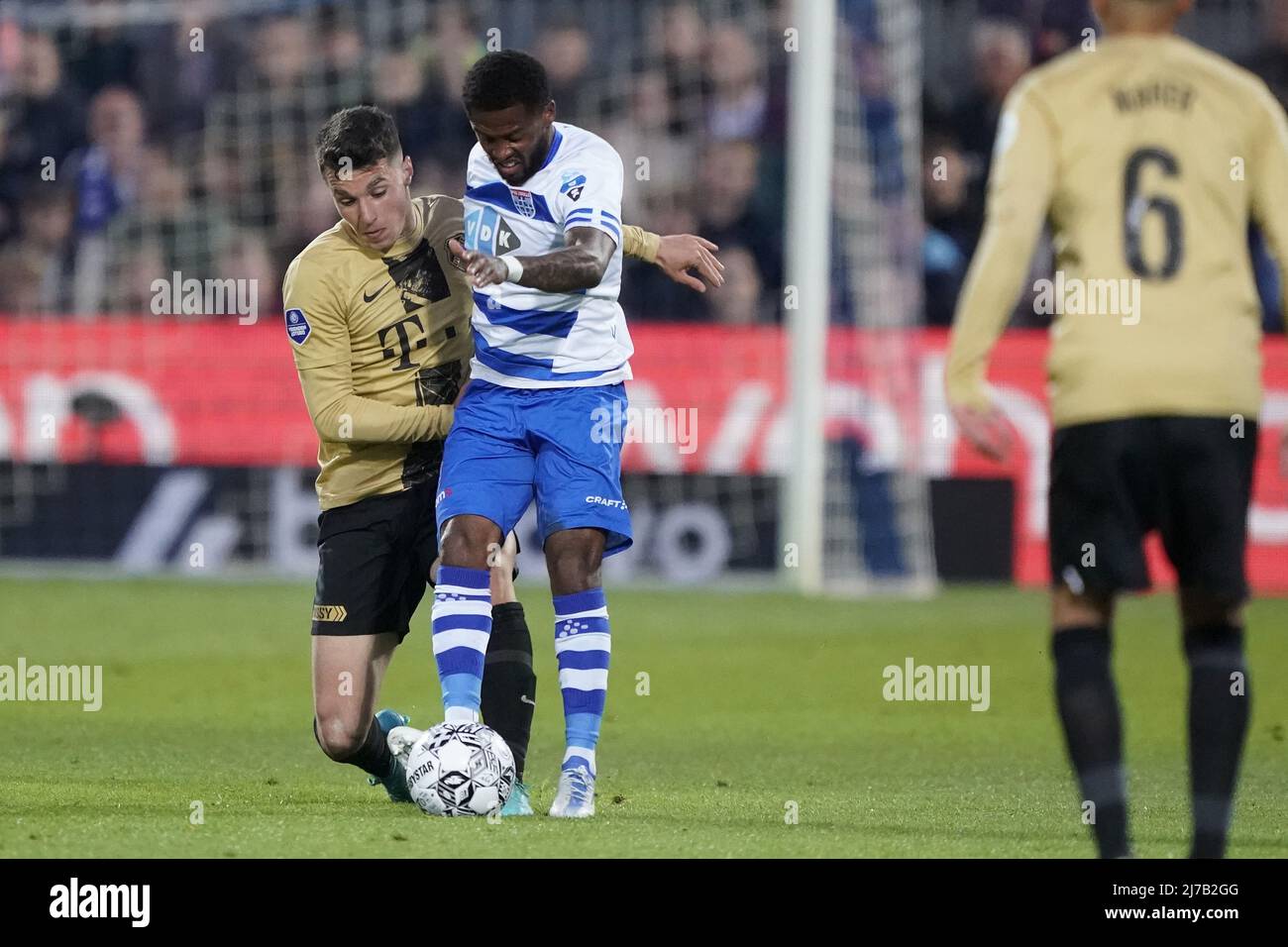 ZWOLLE - (lr) Tasos Douvikas of FC Utrecht, Kenneth Paal of PEC Zwolle ...