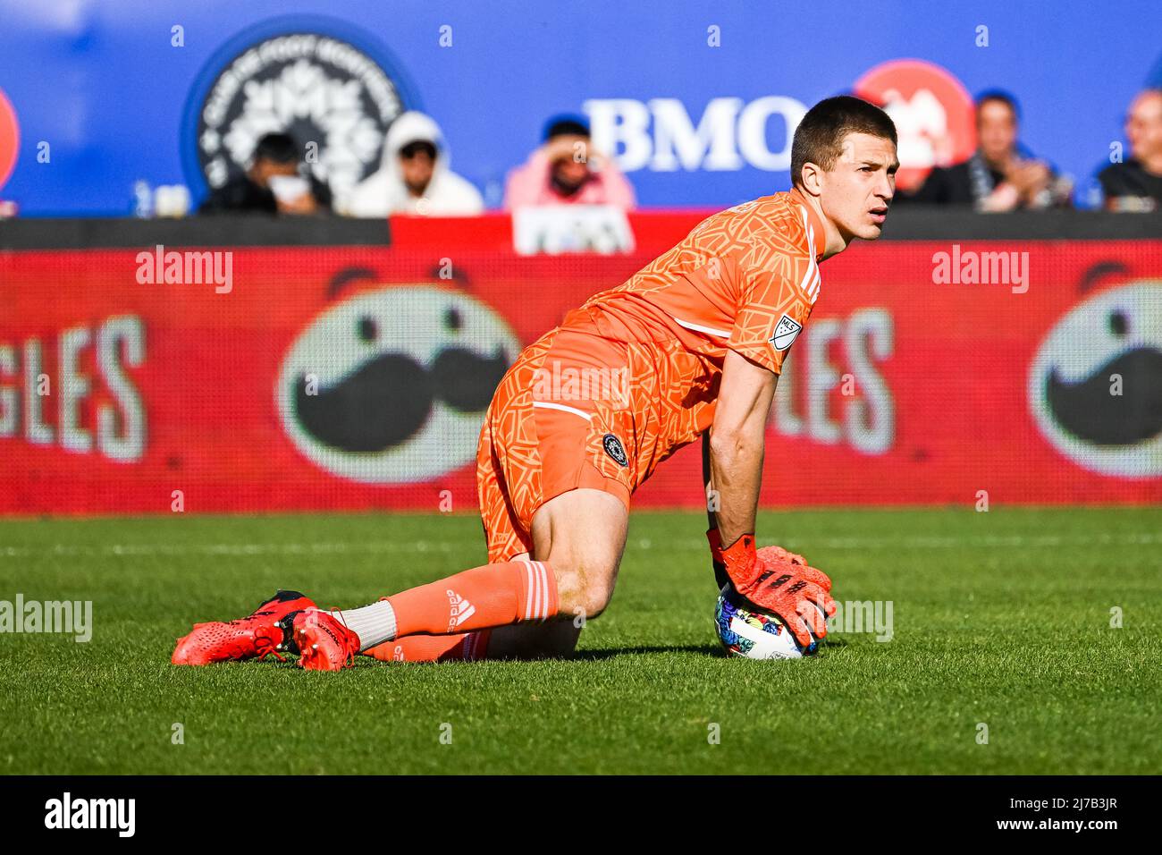MONTREAL, QC - MAY 07: CF Montreal goalkeeper Sebastian Breza (1) holds ...