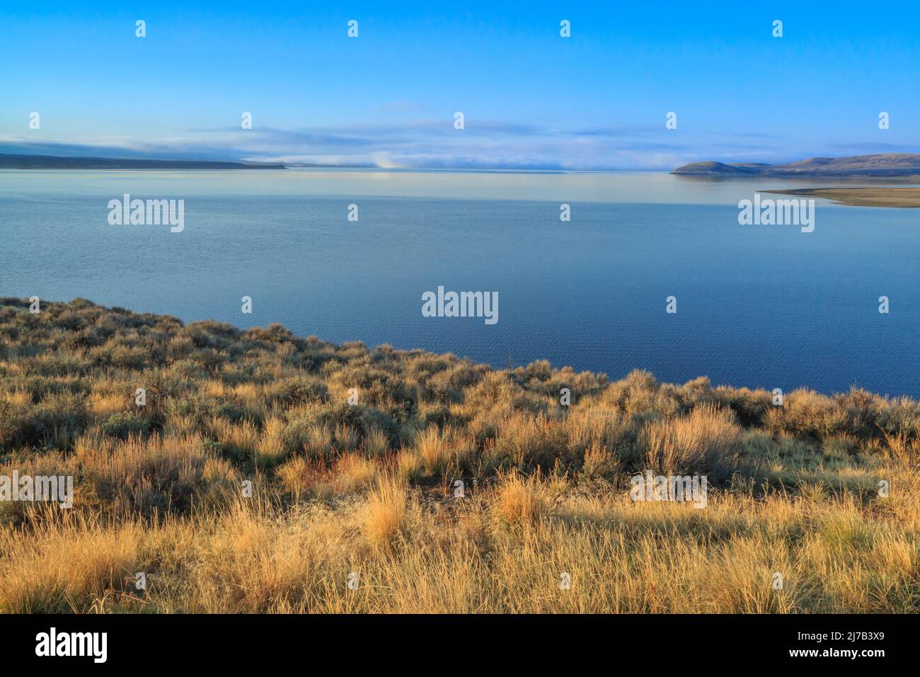 early spring morning on canyon ferry lake near winston, montana Stock ...