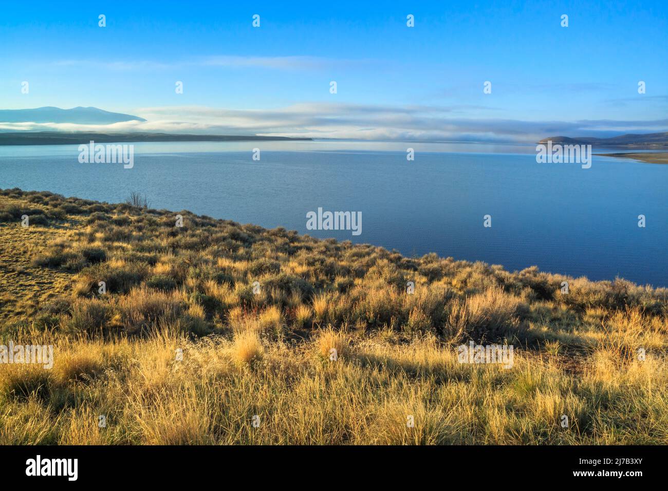 early spring morning on canyon ferry lake near winston, montana Stock ...