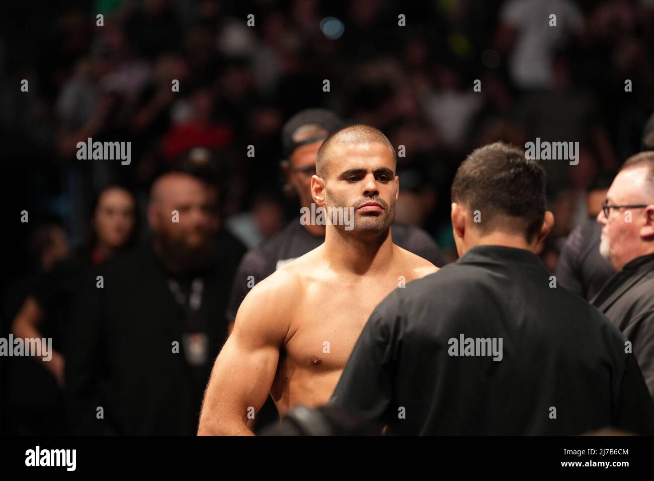 PHOENIX, AZ - MAY 7: André Fialho prepares to fight Cameron VanCamp in ...