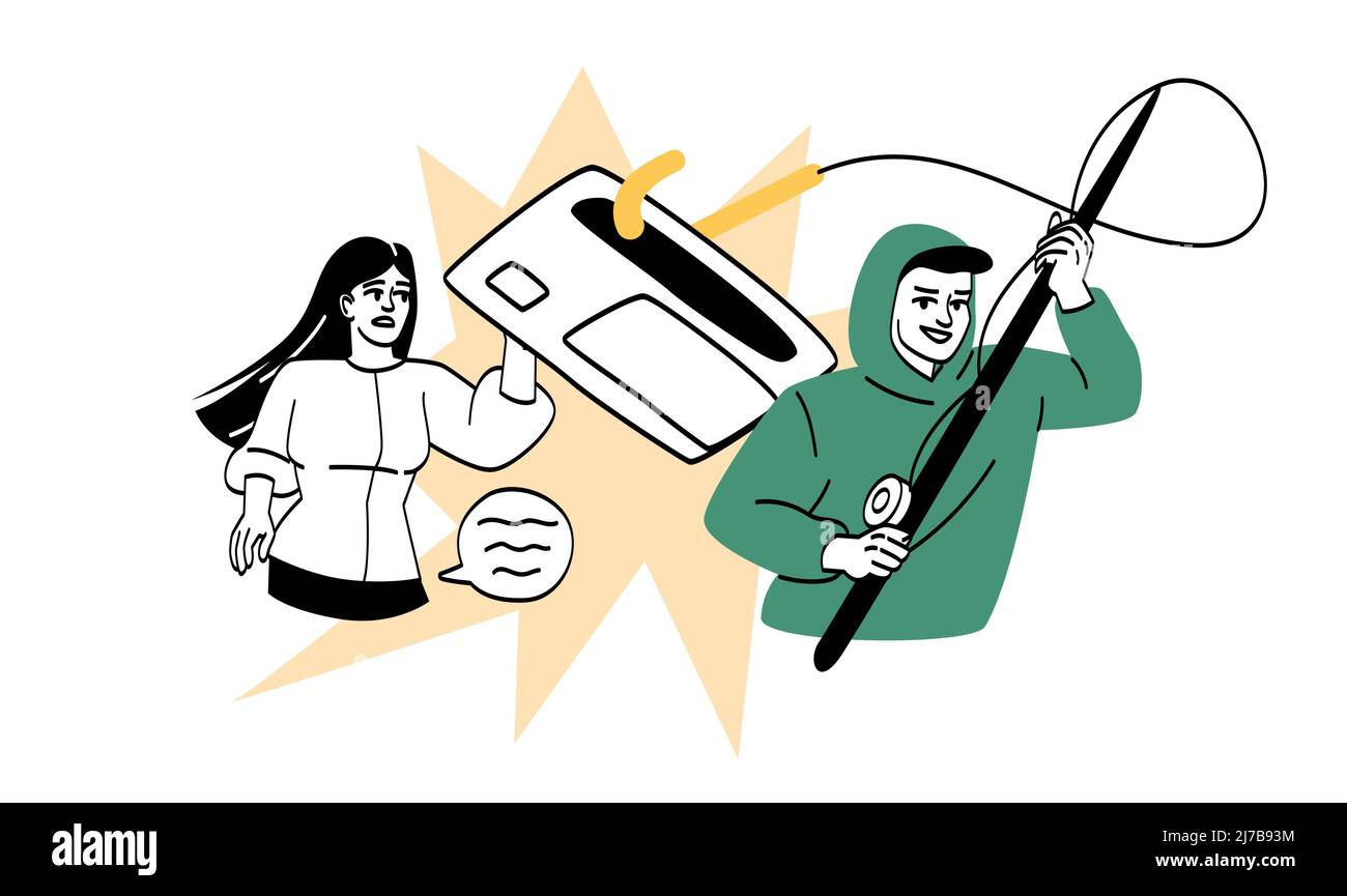 Internet fraud and scam Stock Vector Image & Art - Alamy