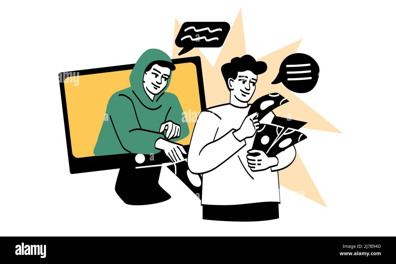 Internet fraud and scam Stock Vector Image & Art - Alamy