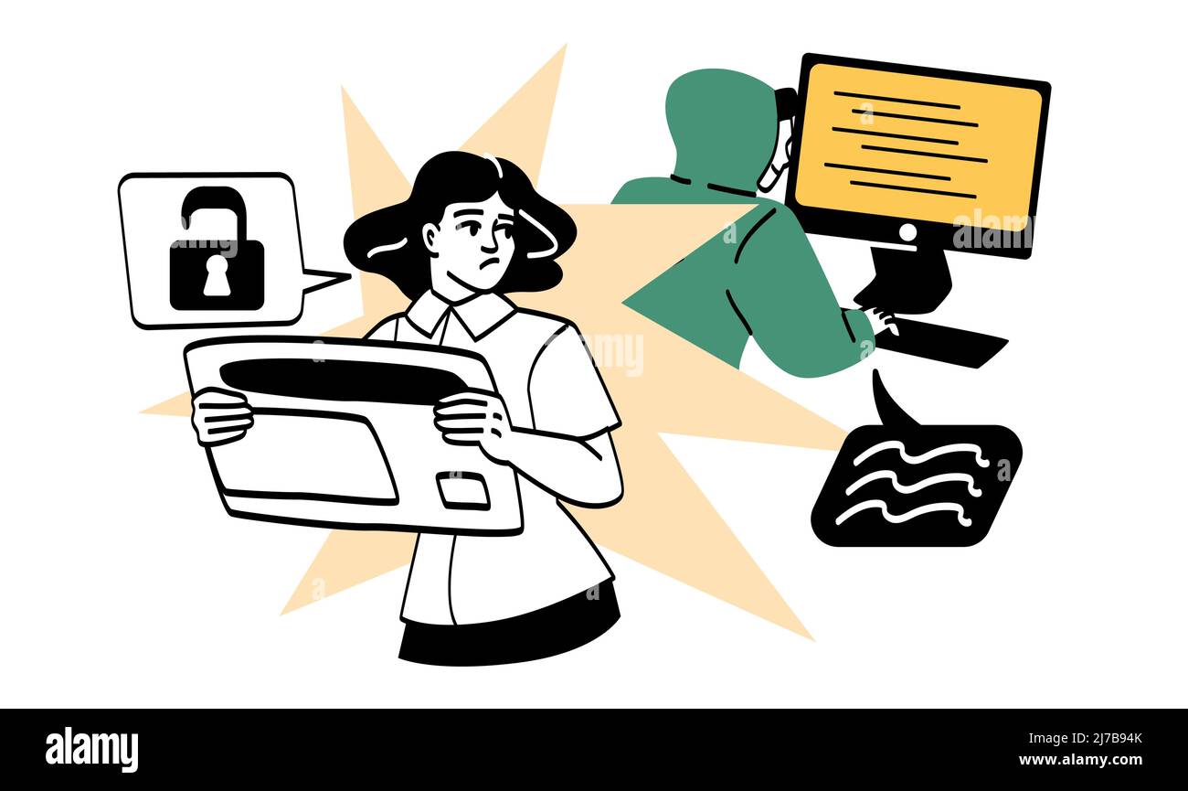 Digital scam Stock Vector Images - Alamy