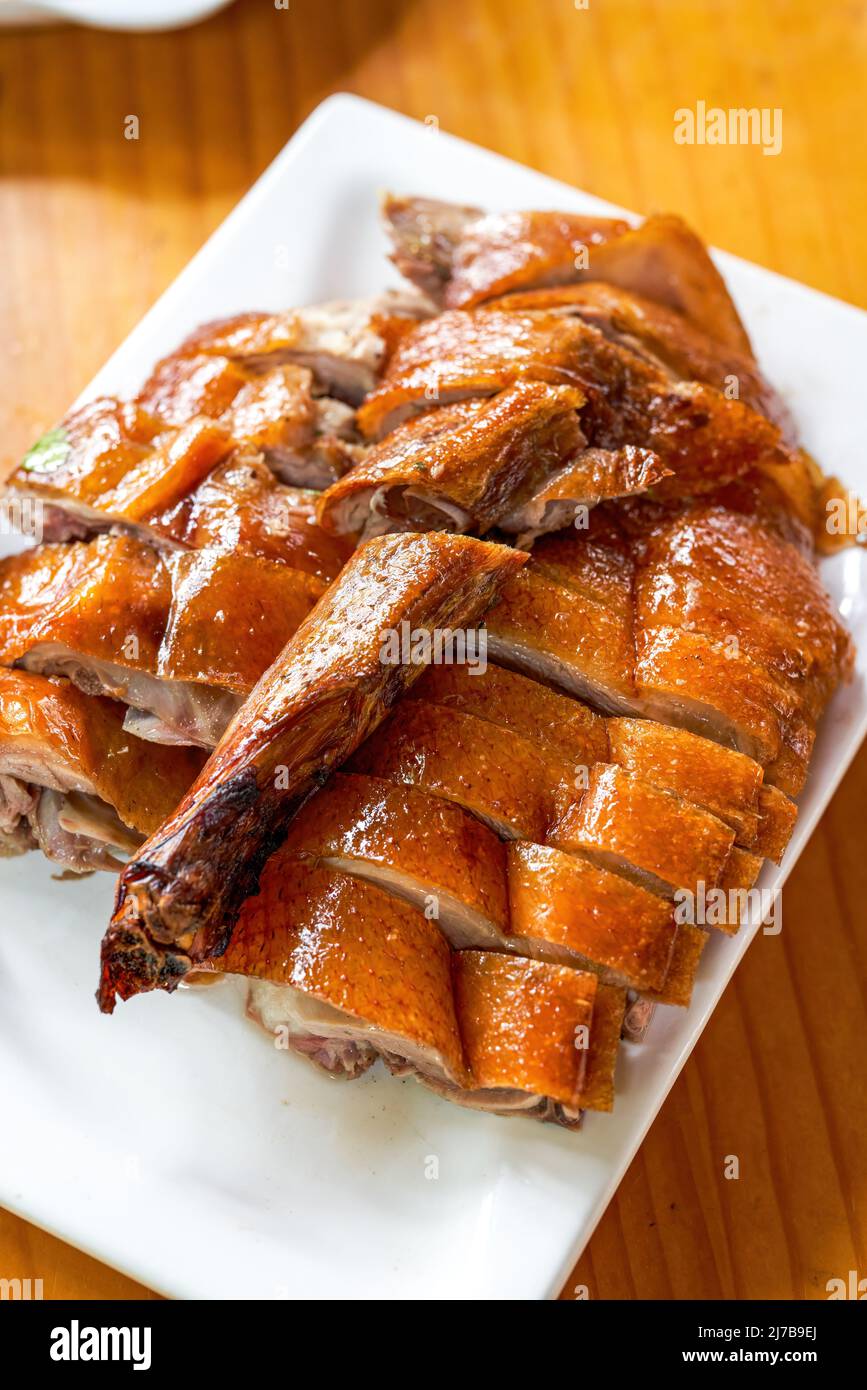 A delicious and tempting Cantonese-style roasted braised, deep well ...