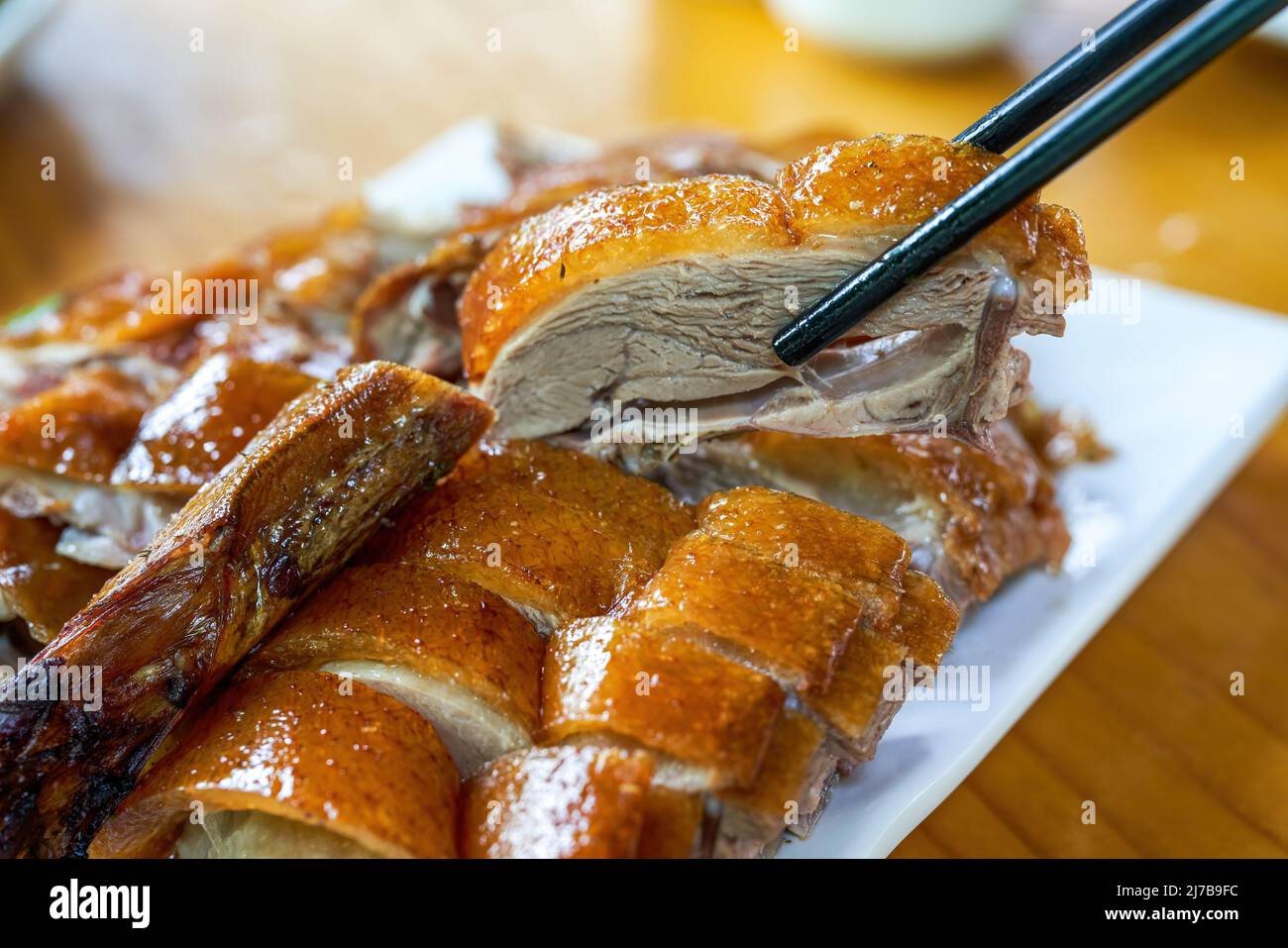 A delicious and tempting Cantonese-style roasted braised, deep well ...