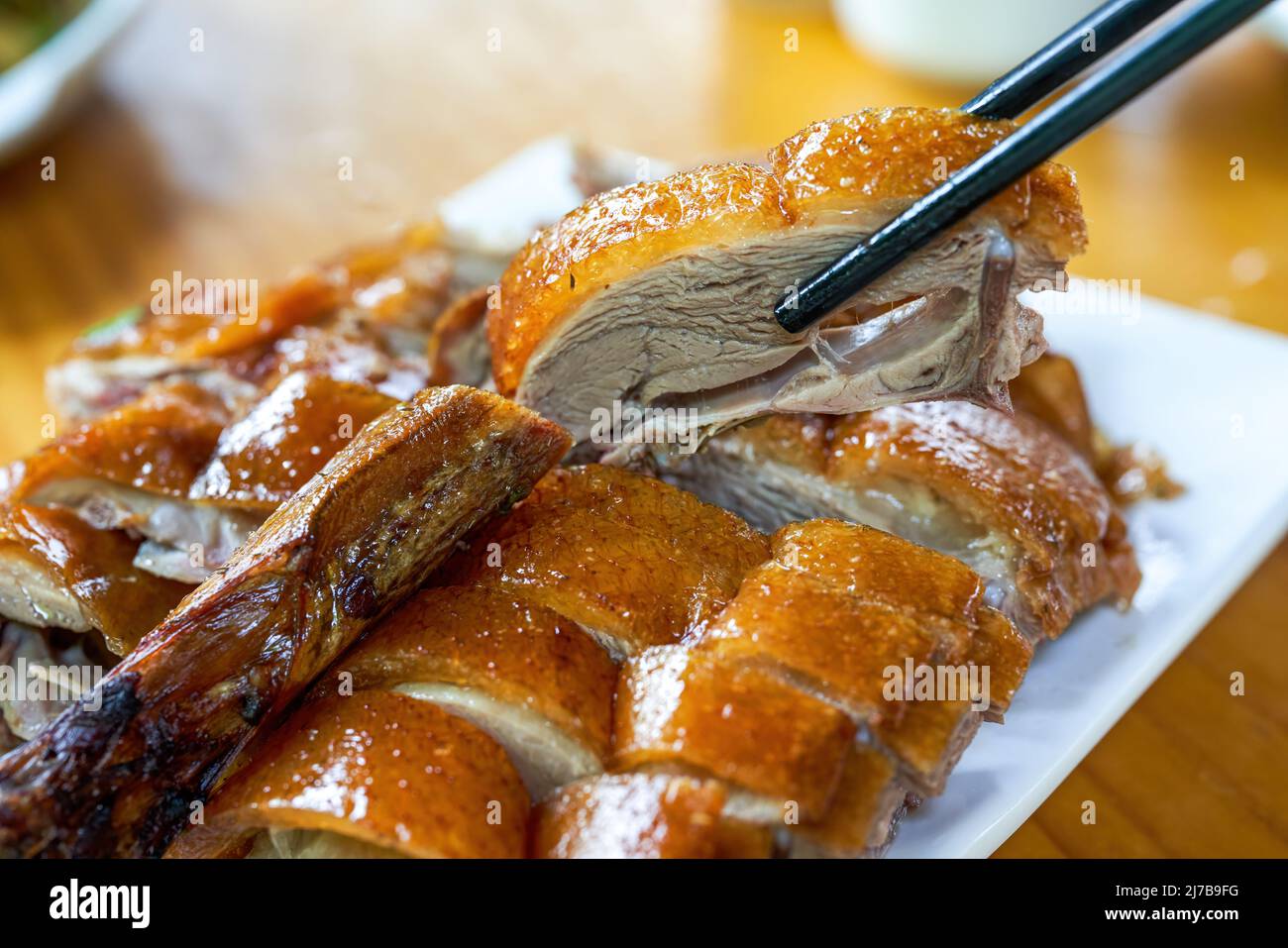 A delicious and tempting Cantonese-style roasted braised, deep well ...