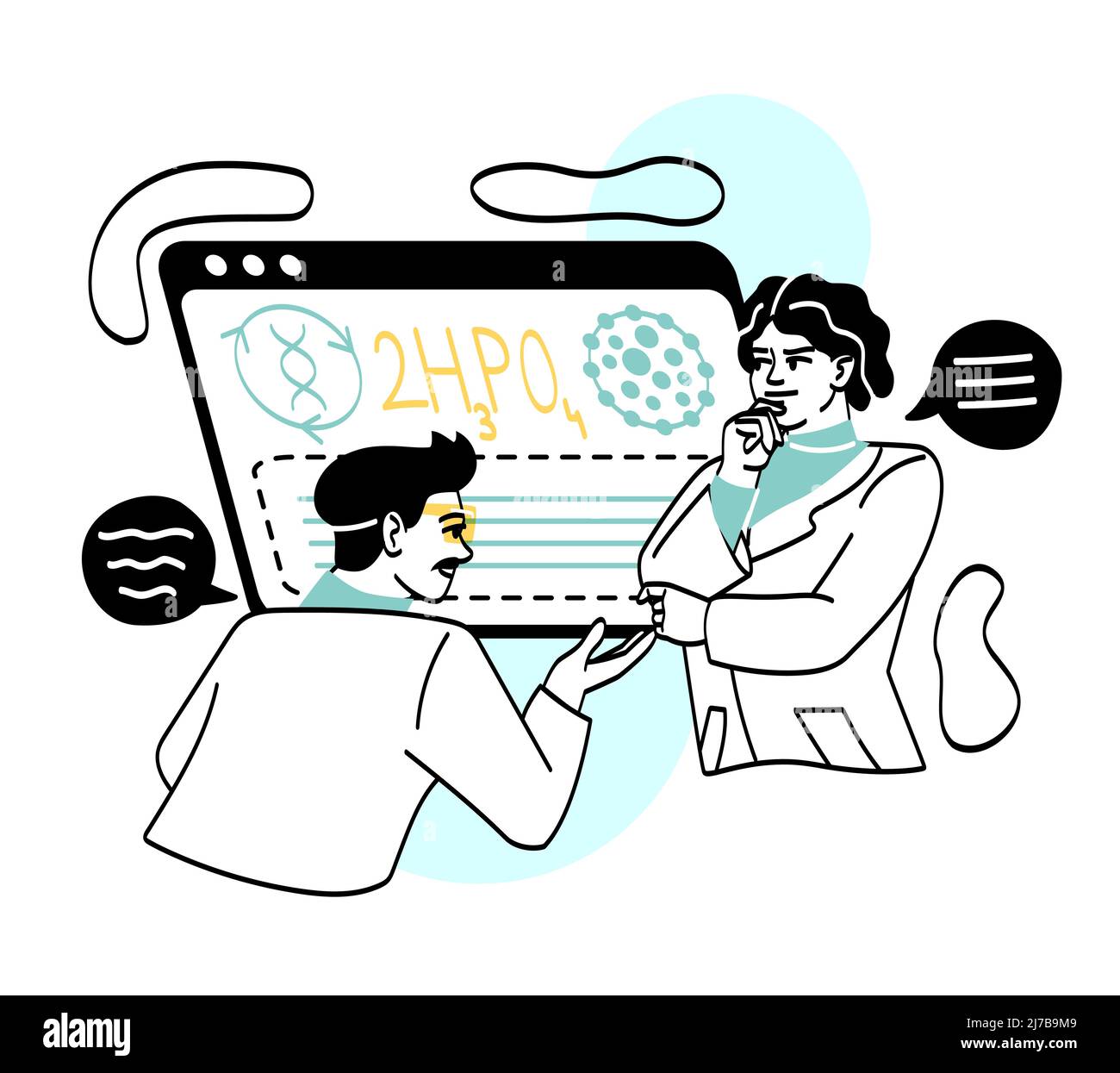 Dialogue with scientific Stock Vector Images - Alamy