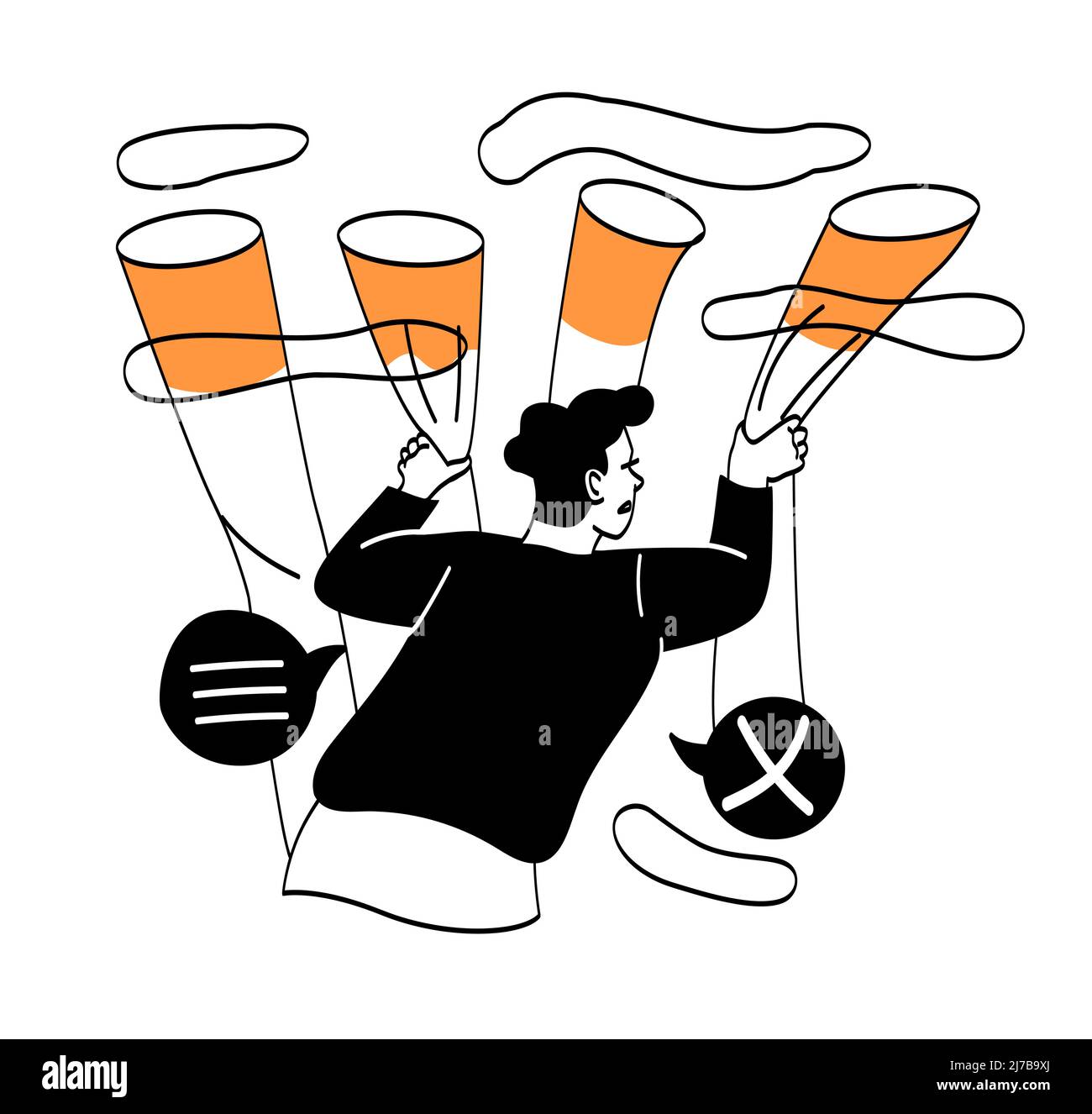 Tear smoke Stock Vector Images - Alamy