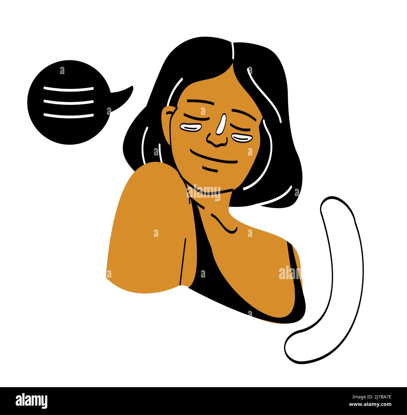 Woman application beauty Stock Vector Images - Alamy