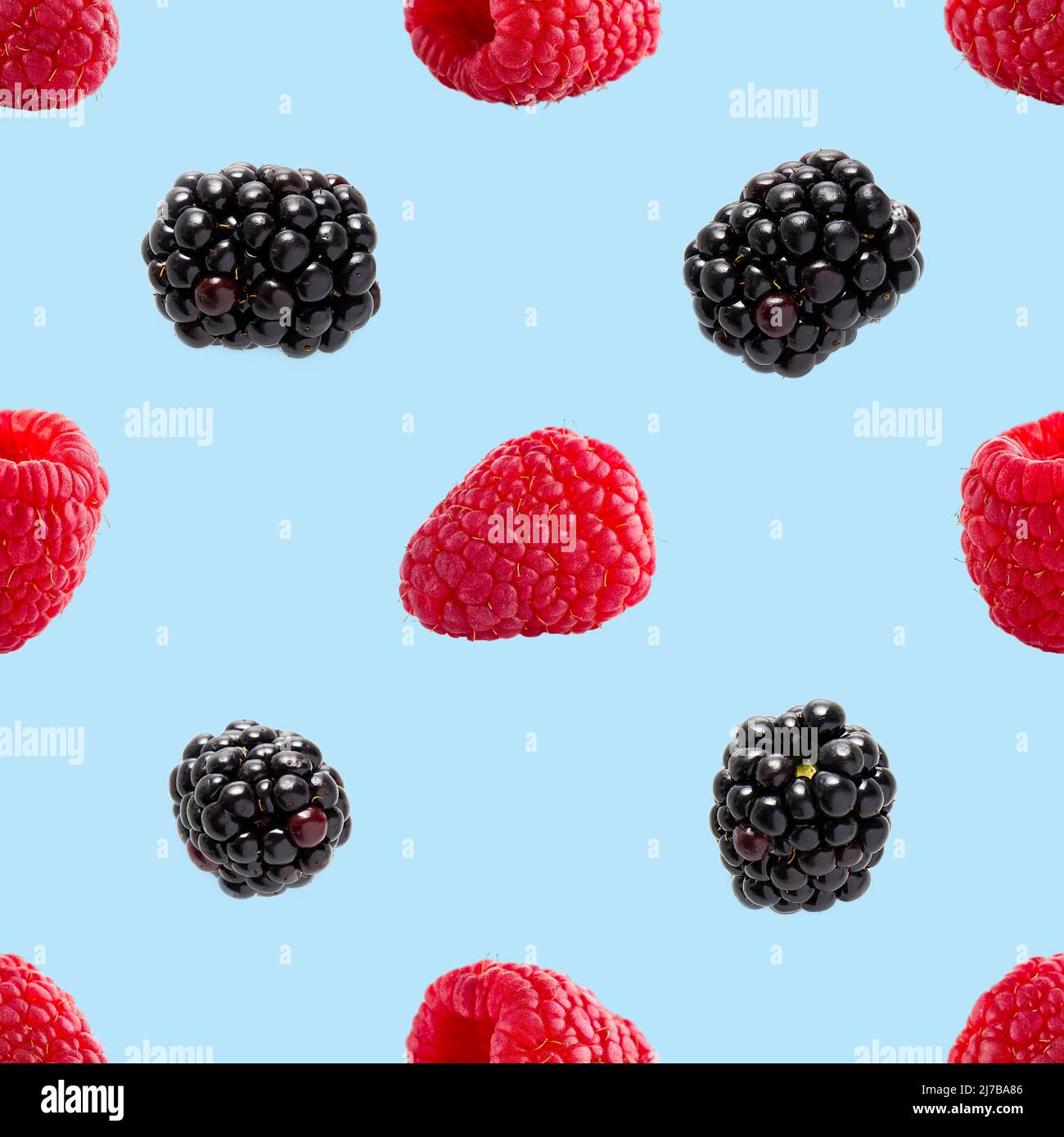 Seamless pattern with raspberry and bramble. pattern for package design ...