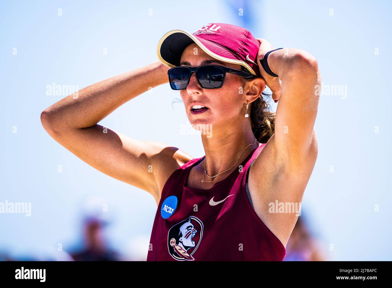 May 7, 2022, Gulf Shores, Alabama, USA: MADISON FITZPATRICK waits for a ...
