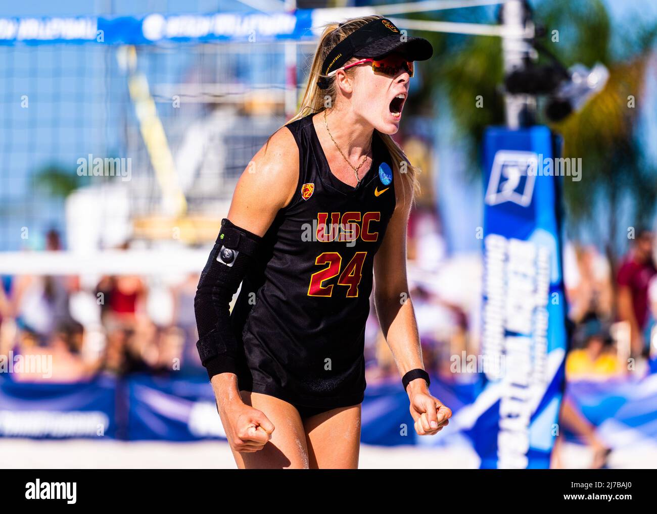 May 7, 2022, Gulf Shores, Alabama, USA: AUDREY NOURSE (24) celebrates ...