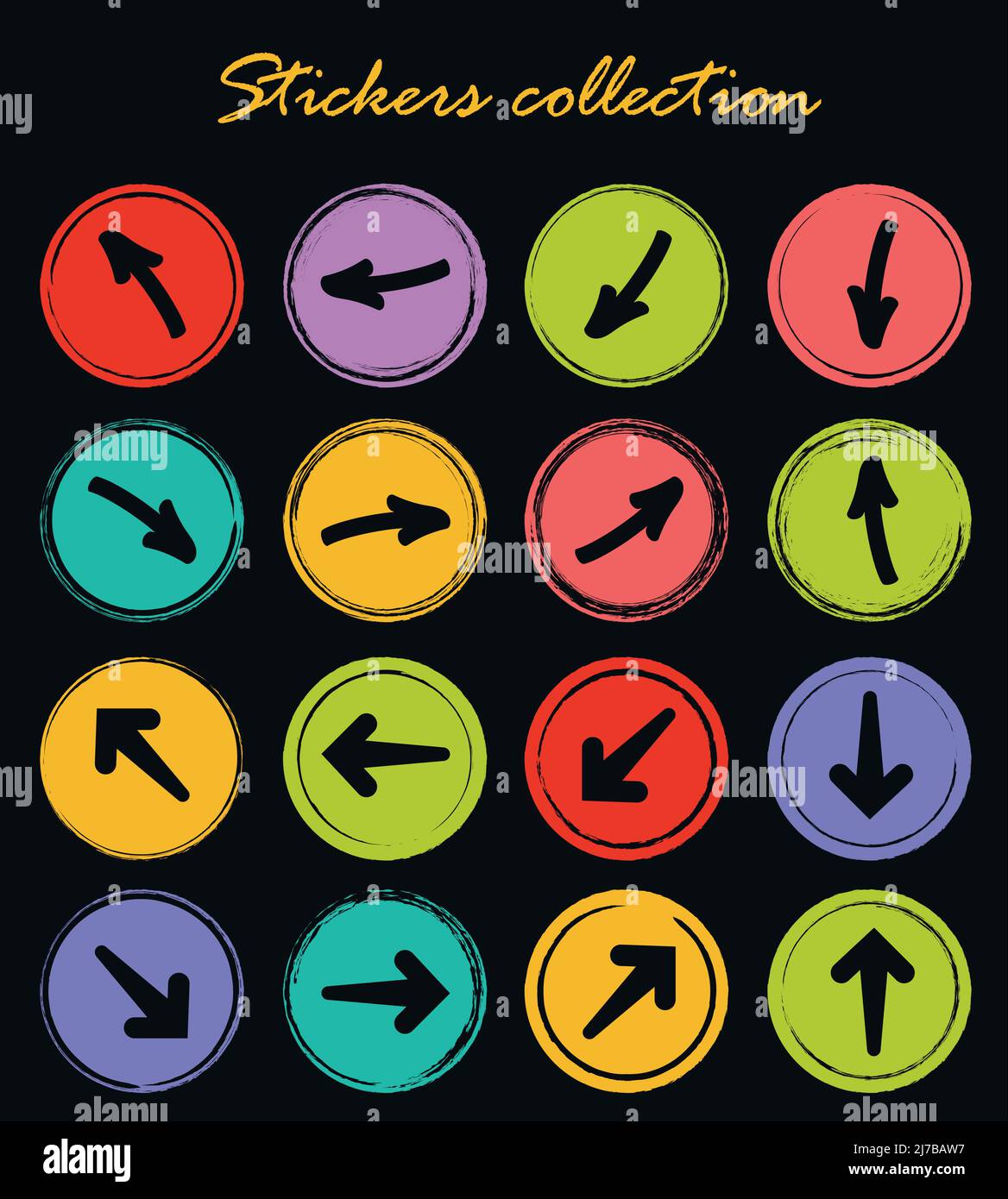 Arrows vector icons for user interface design Stock Vector Image & Art ...