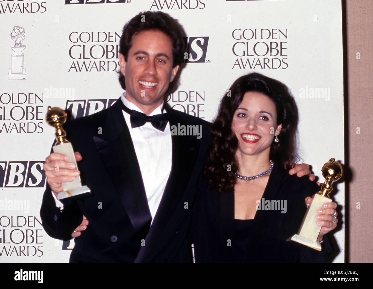 Jerry Seinfeld and Julia Louis-Dreyfuss at the 51st Annual Golden Globe ...