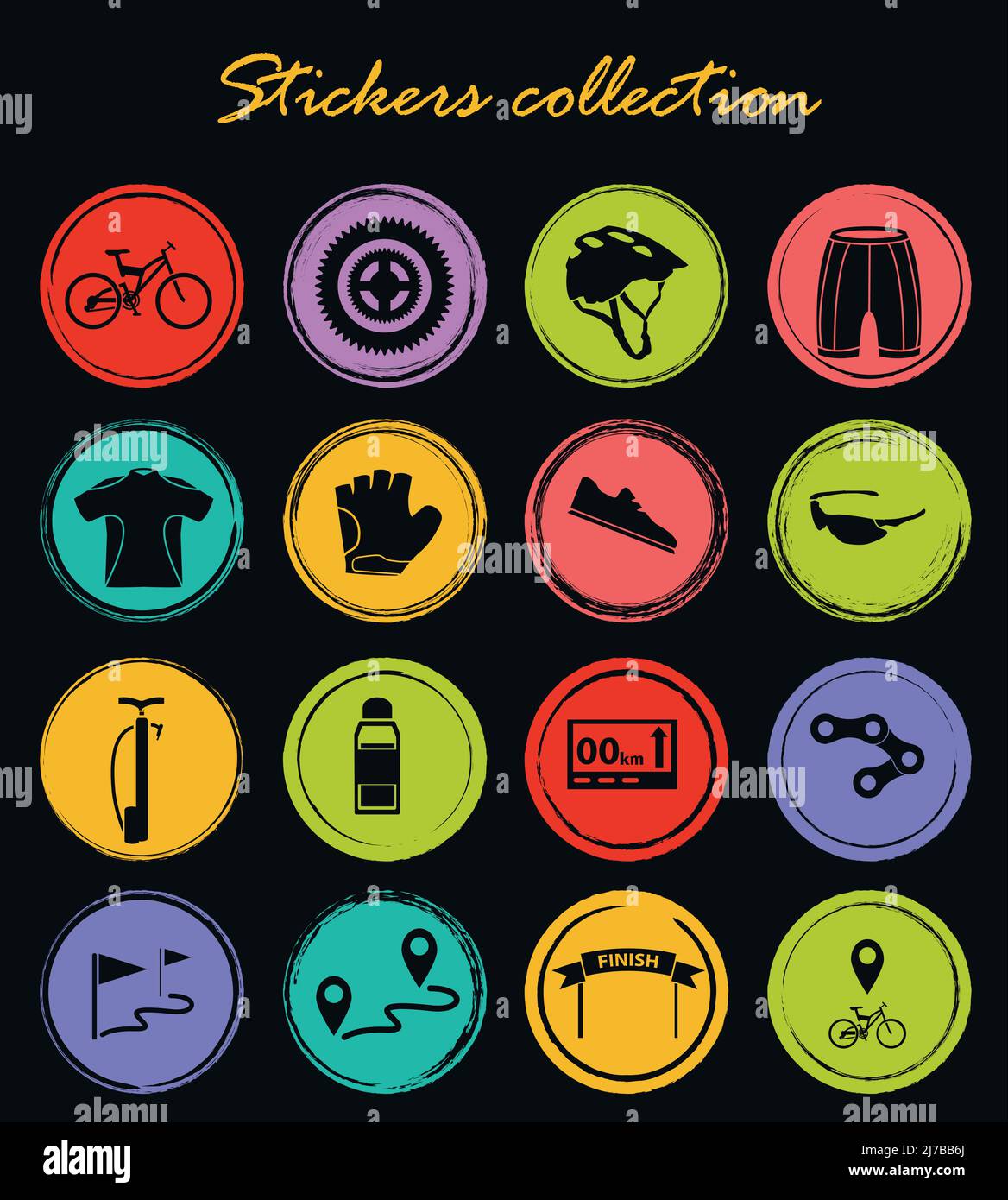 Bicycle symbol for web icons Stock Vector Image & Art - Alamy