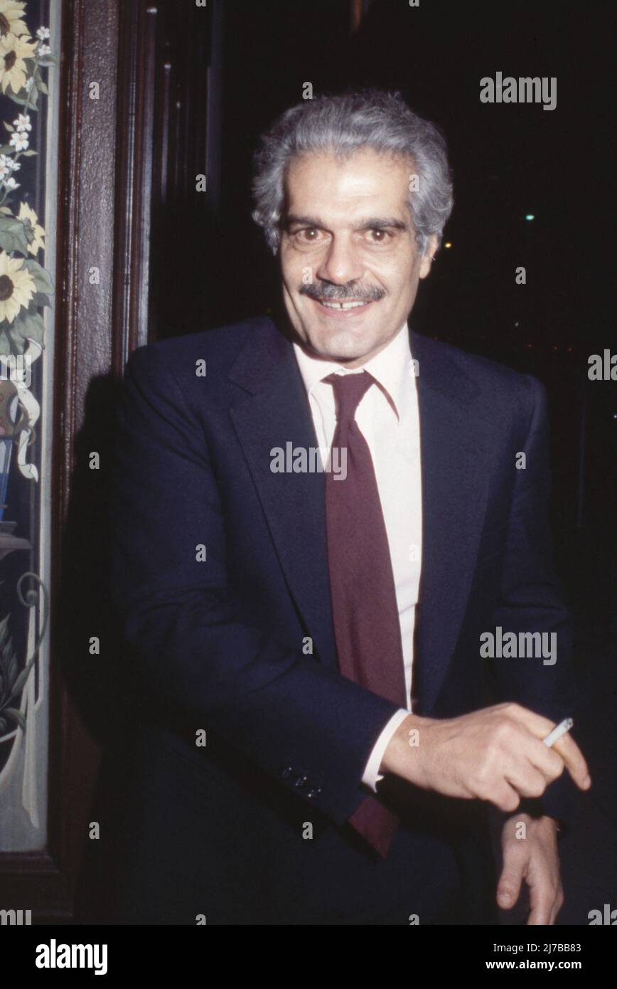 Omar Sharif Circa 1980's Credit: Ralph Dominguez/MediaPunch Stock Photo ...