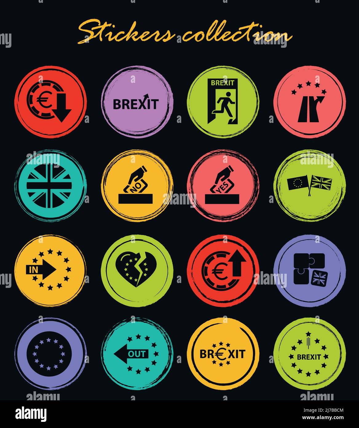 vector symbol of brexit, icon set for web Stock Vector Image & Art - Alamy