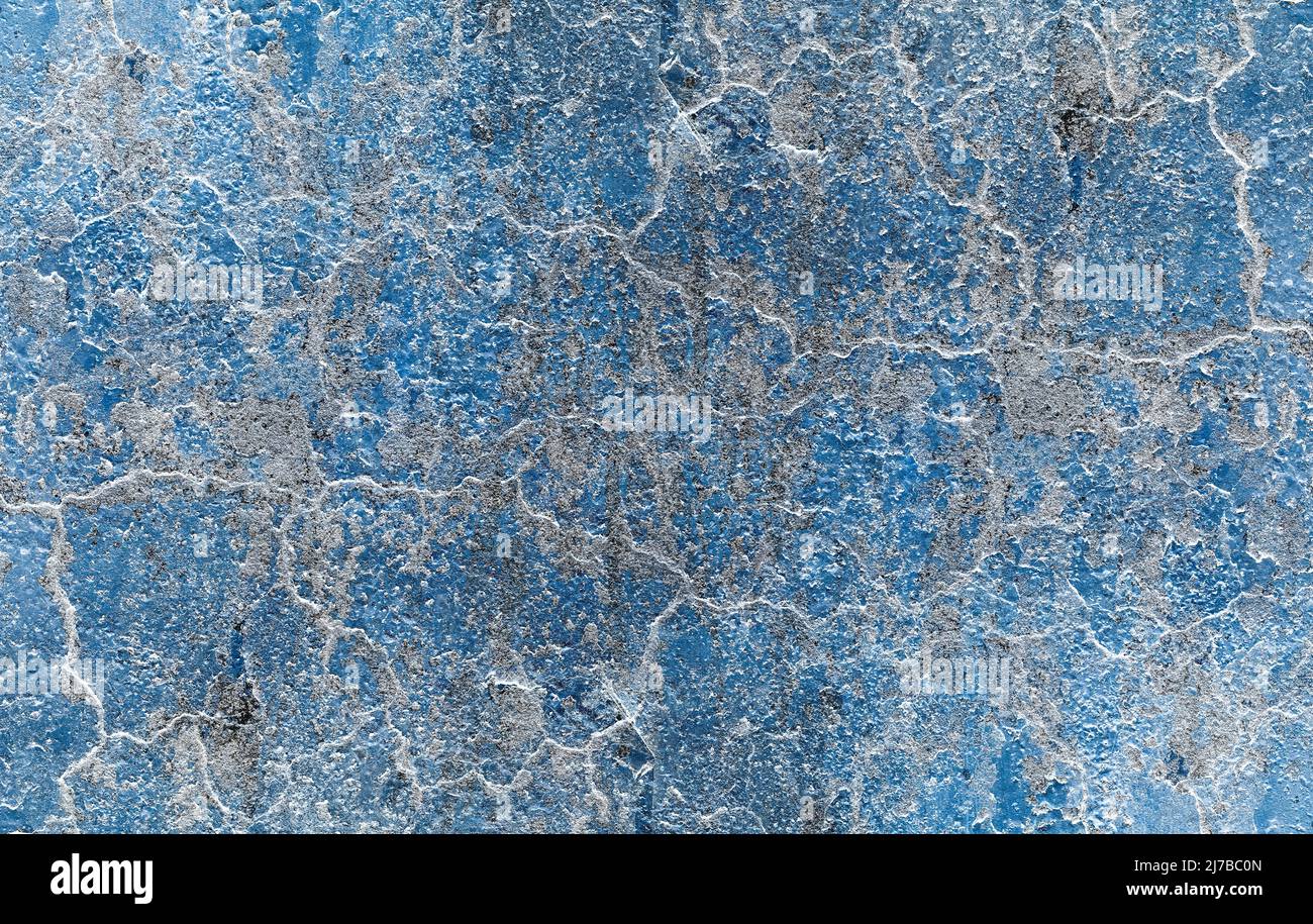 Rustic dark blue concrete wall surface with abstract rough texture for ...