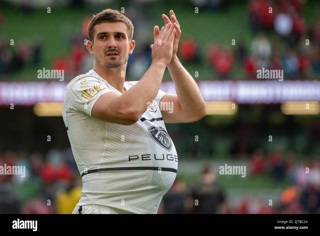 Thomas Ramos of Toulouse celebrates after the Heineken Champions Cup ...