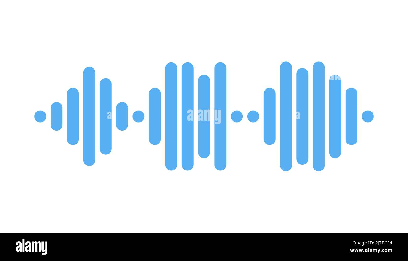 Recording of audio message template. UI element of audio record for ...