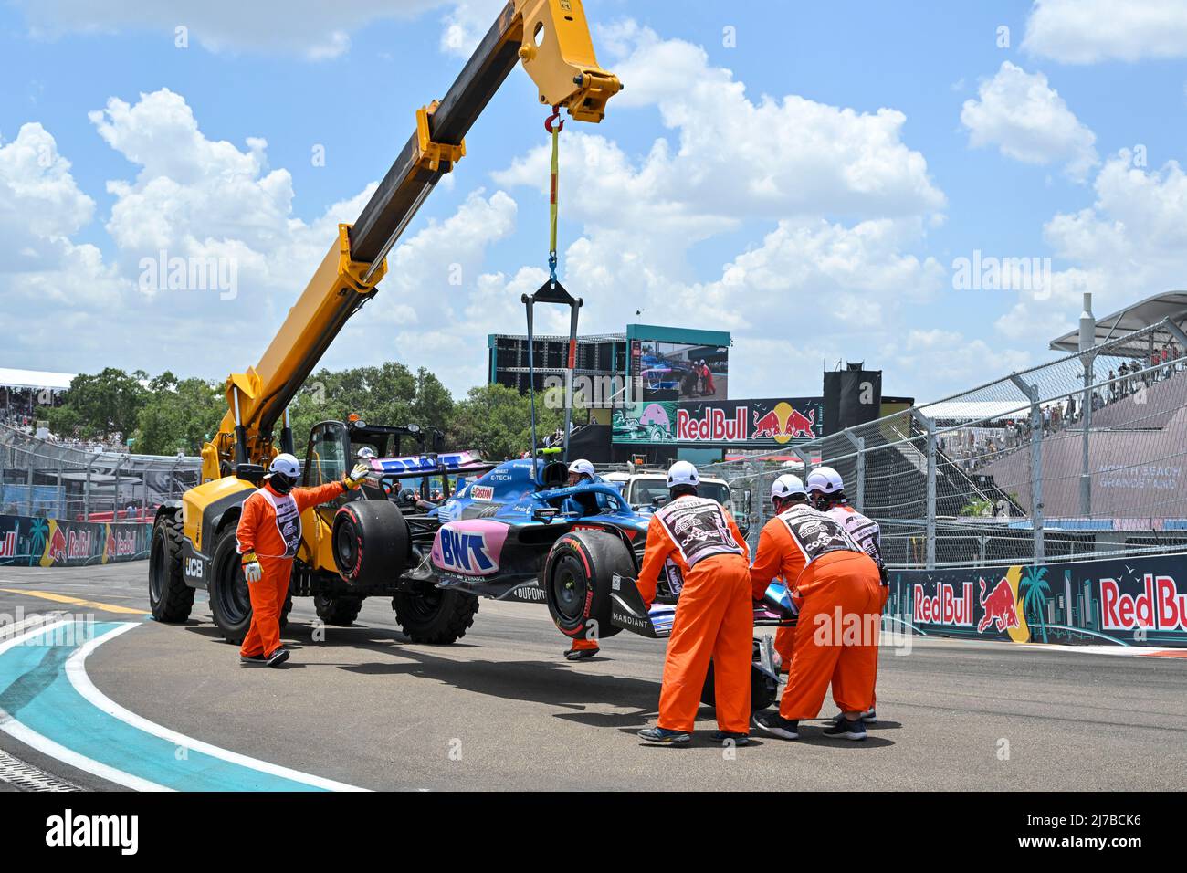 Damaged car of #31 Esteban Ocon (FRA, BWT Alpine F1 Team), F1 Grand ...