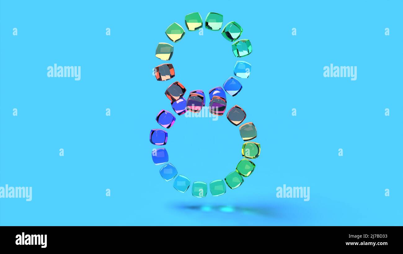 Number 8 logo hi-res stock photography and images - Alamy