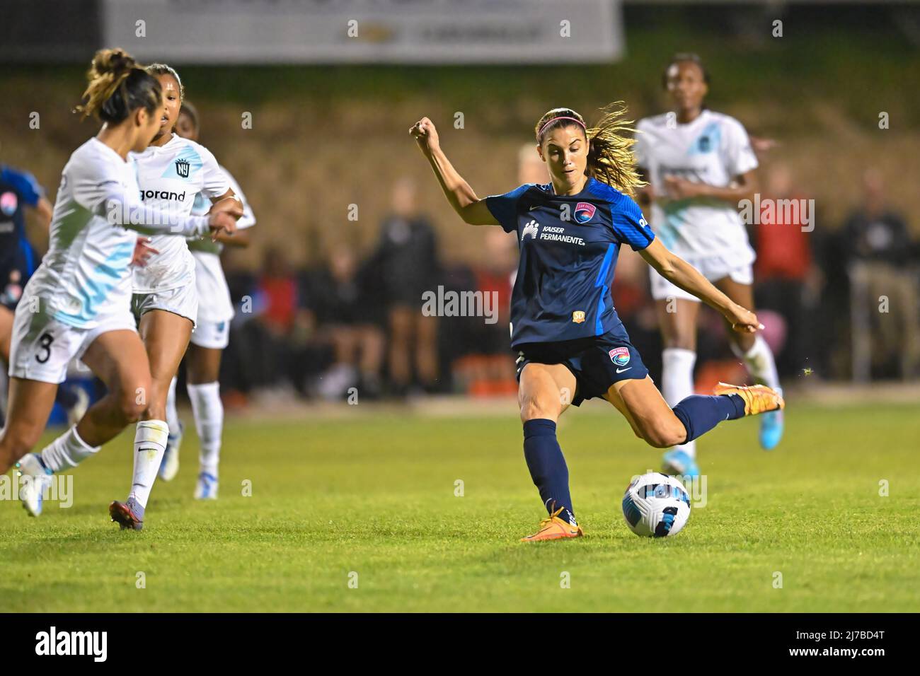 May 07, 2022: San Diego Wave FC forward Alex Morgan (13) scores her ...