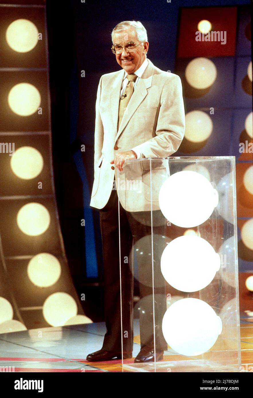 Ed McMahon during a taping of "TV Bloopers & Practical Jokes" circa ...