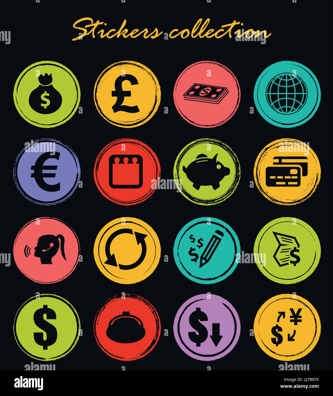 Currency exchange vector icons for user interface design Stock Vector ...