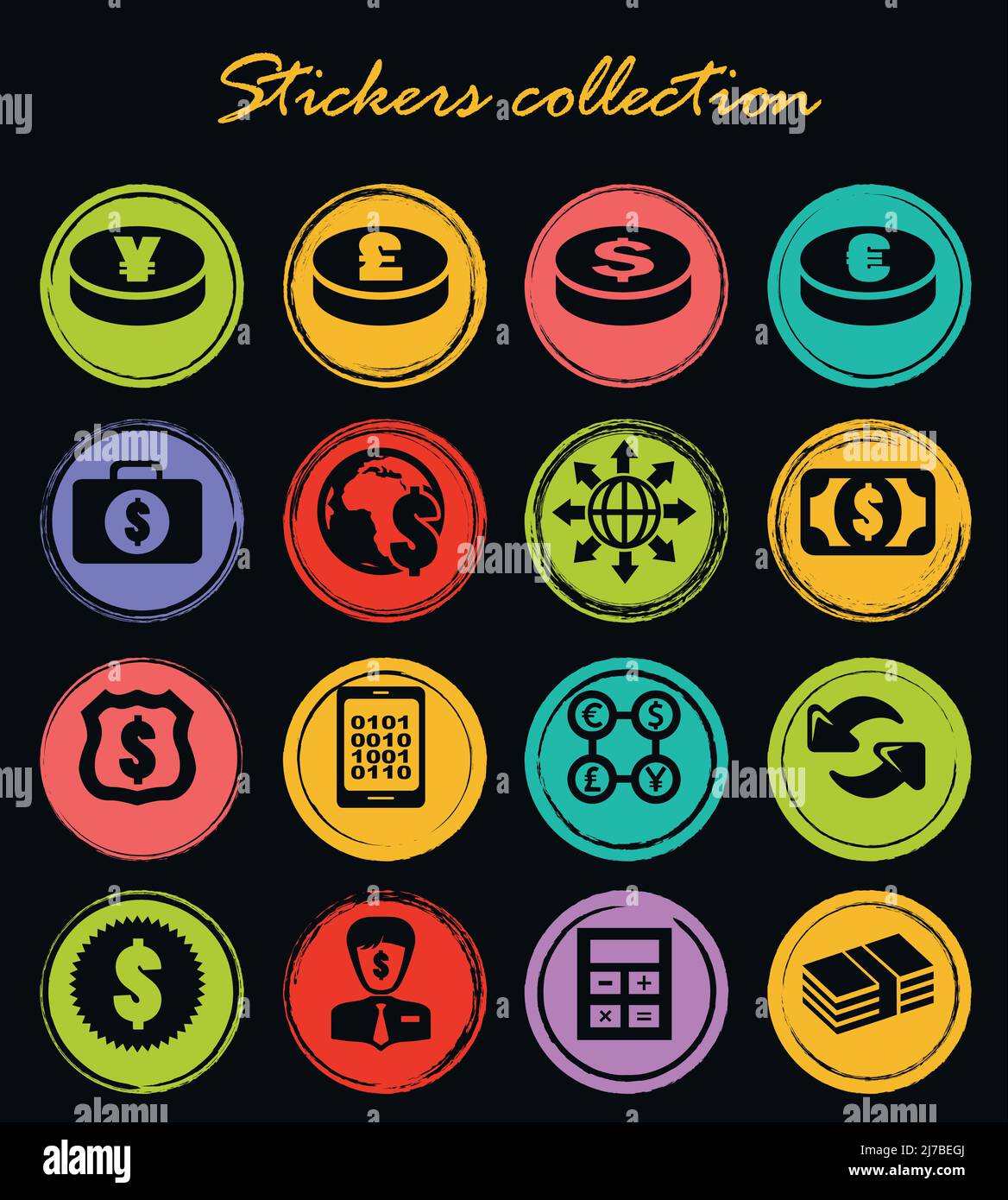 Currency exchange vector icons for user interface design Stock Vector ...