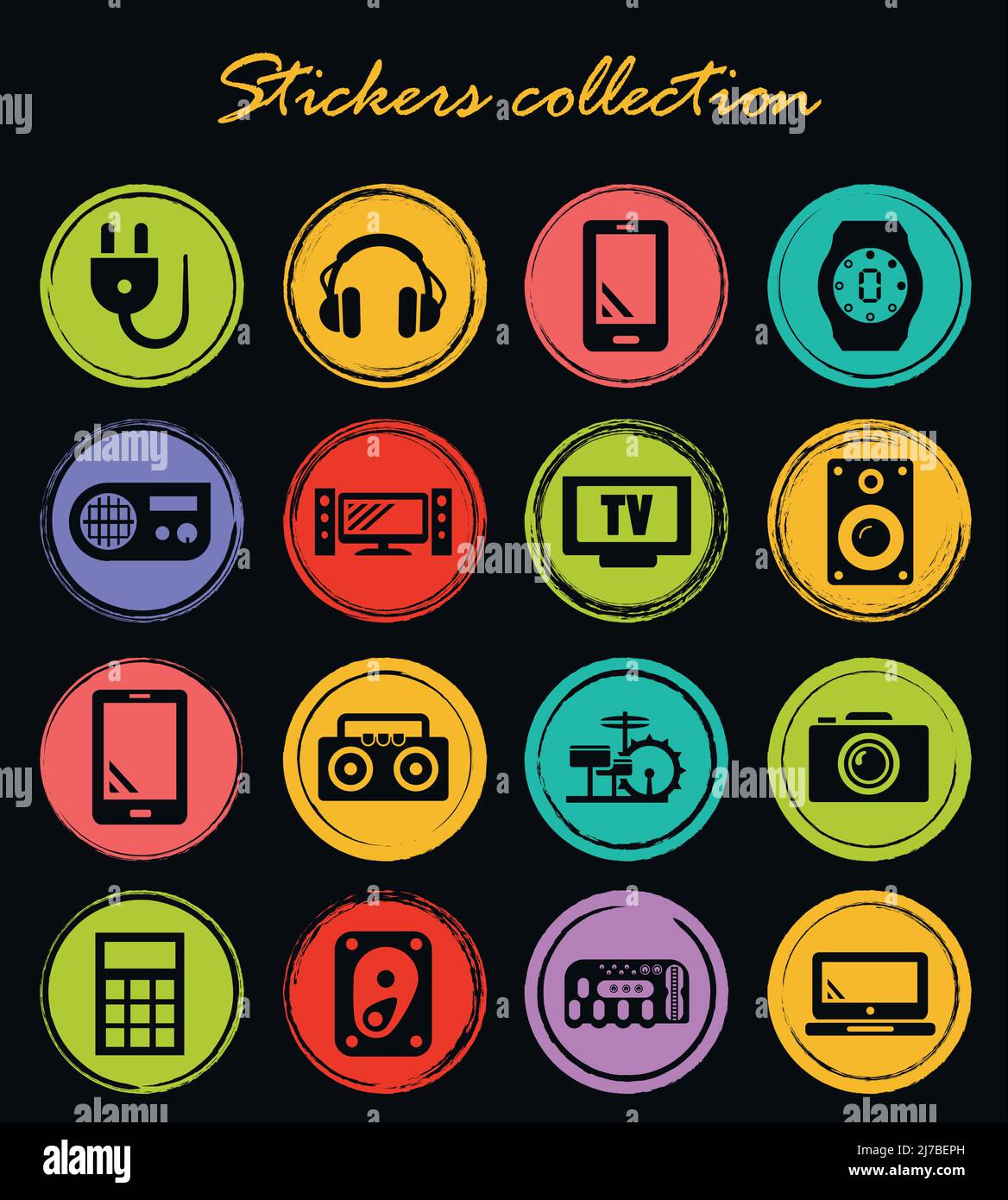 Devices vector icons for user interface design Stock Vector Image & Art ...