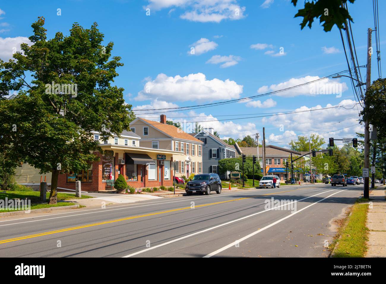 Great Road in Historic District in town center of Bedford ...