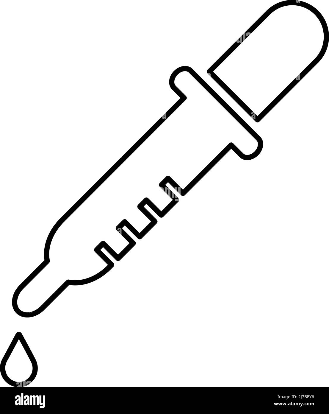 Icon chemistry dropper editable Cut Out Stock Images & Pictures - Alamy