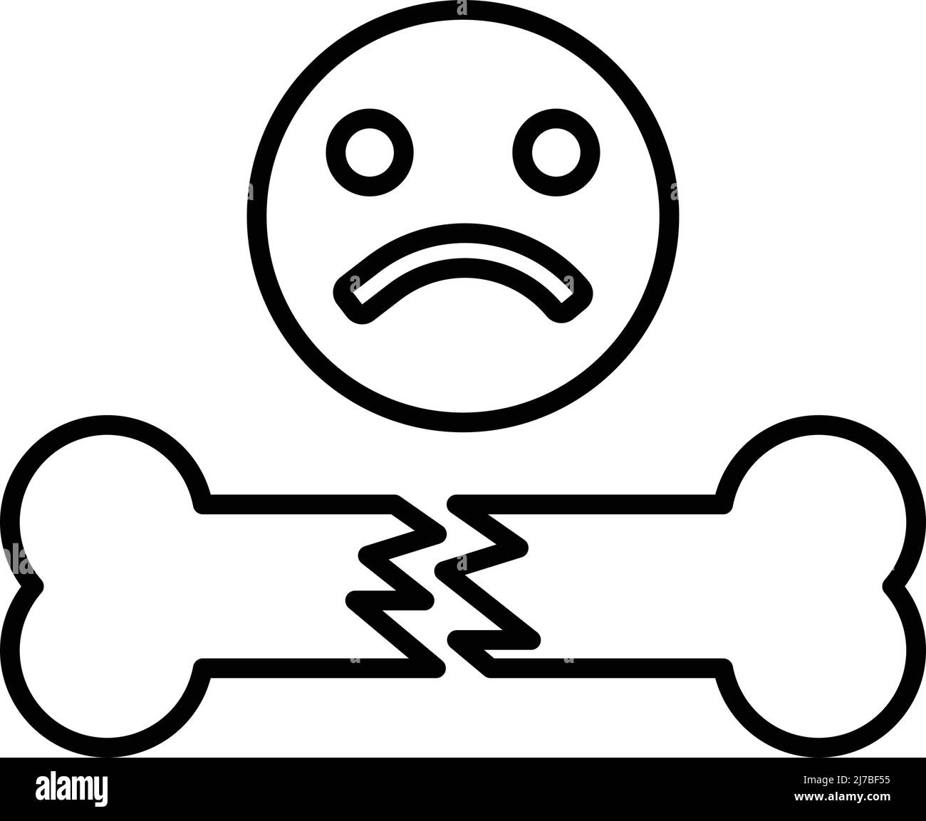 Fracture, broken, bone icon. Beautiful design and fully editable vector ...