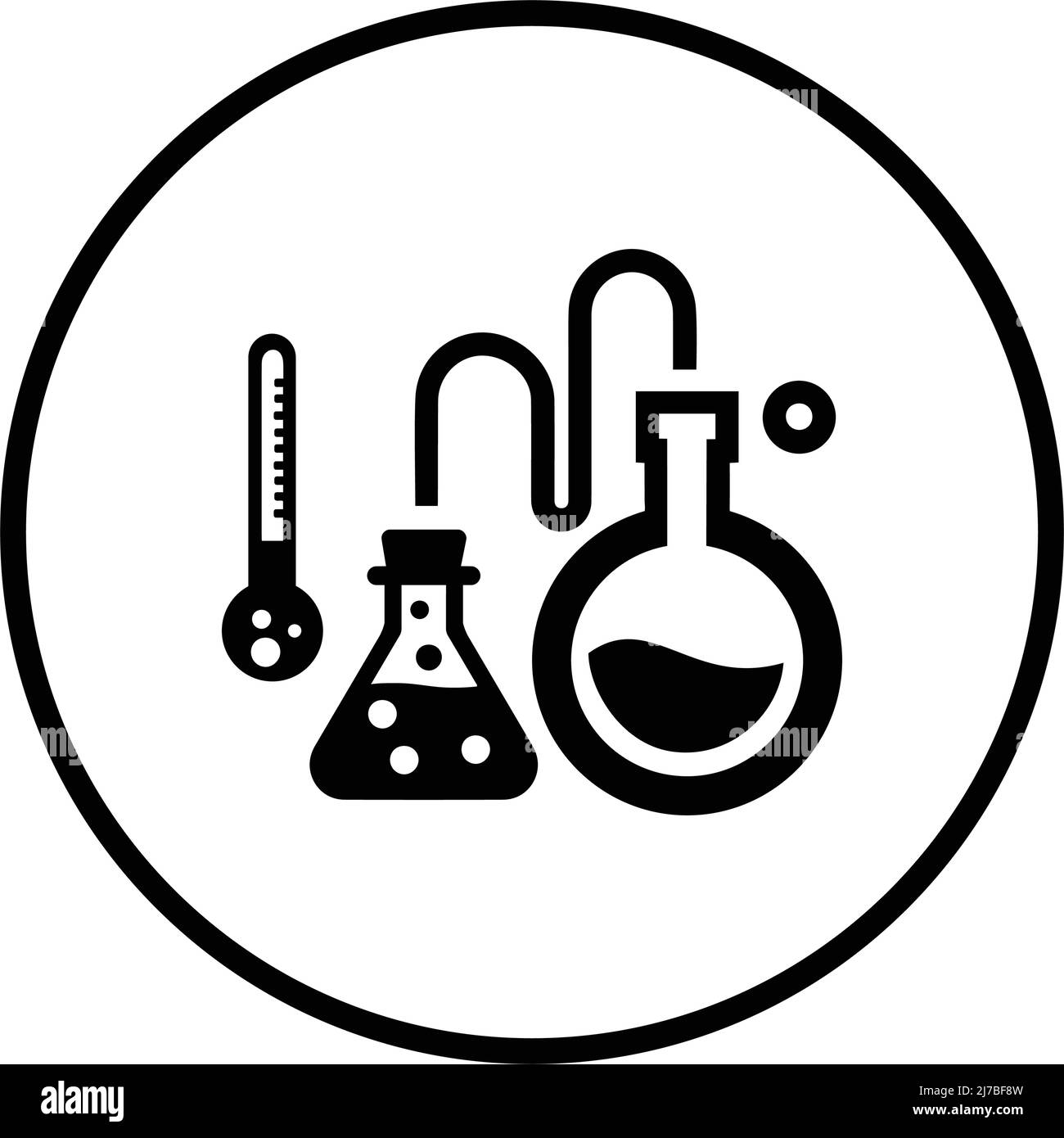 laboratory, experiment icon is isolated on white background. Simple ...