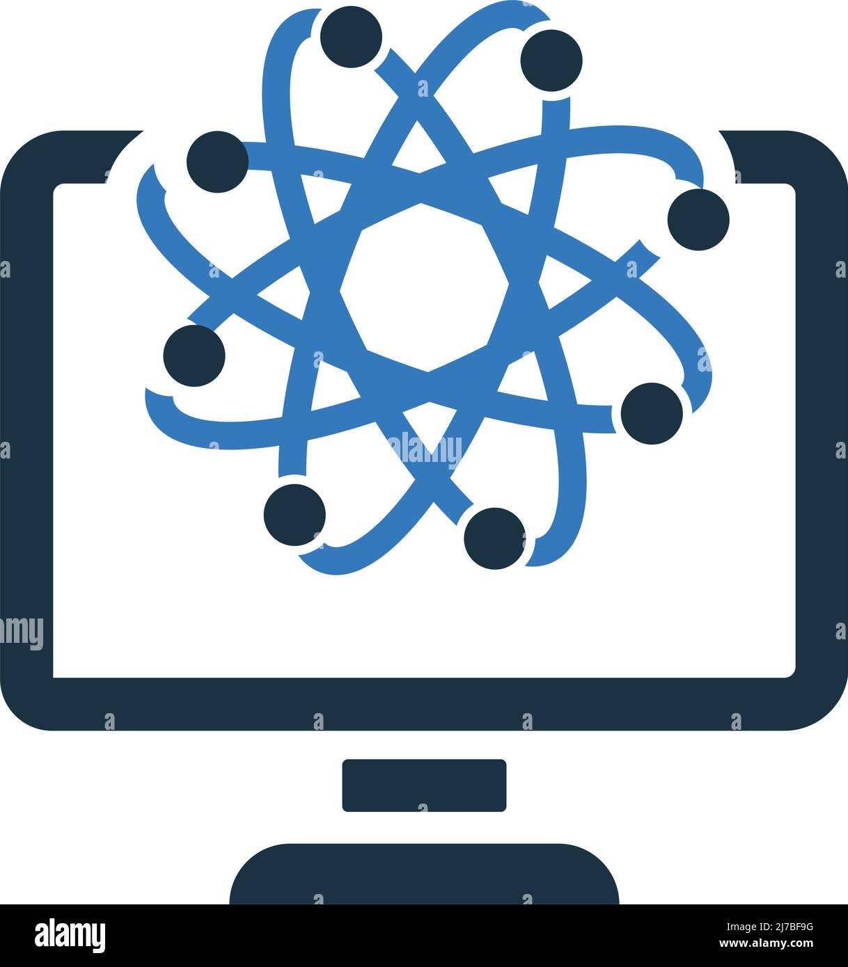 Physics, science, atom icon. Beautiful design and fully editable vector ...