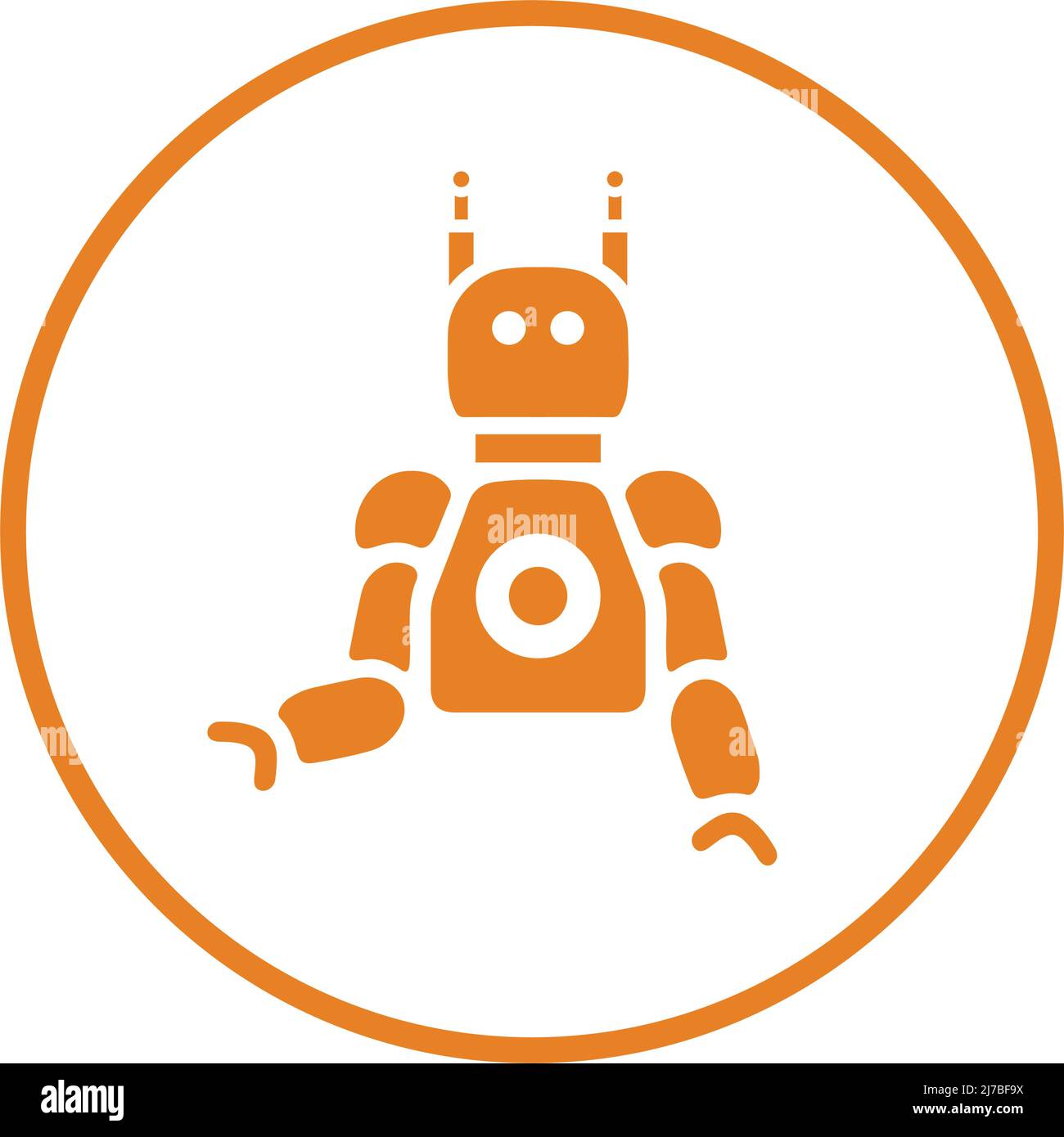Technology, Humanoid robotics icon. Beautiful design and fully editable ...
