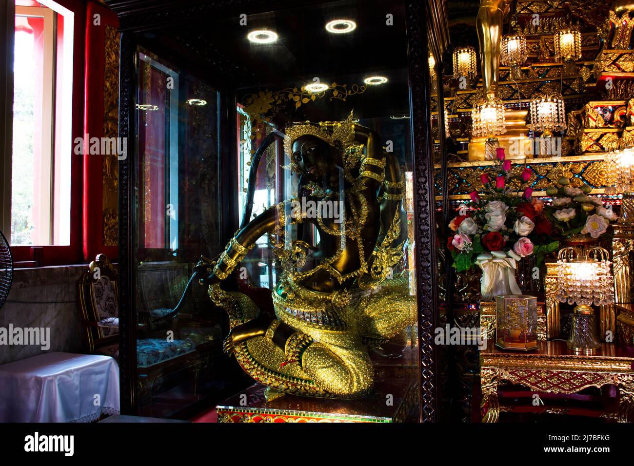 Phra Mae Thorani deity or Vasundhara or Dharani angel goddess ancient ...