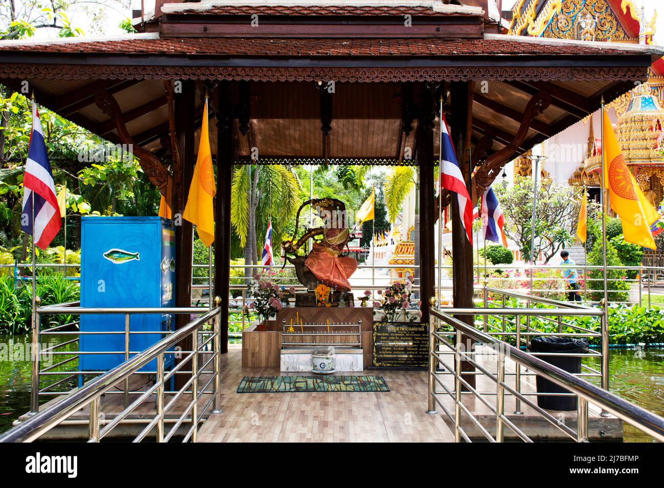 Phra Mae Thorani deity or Vasundhara or Dharani angel goddess for thai ...