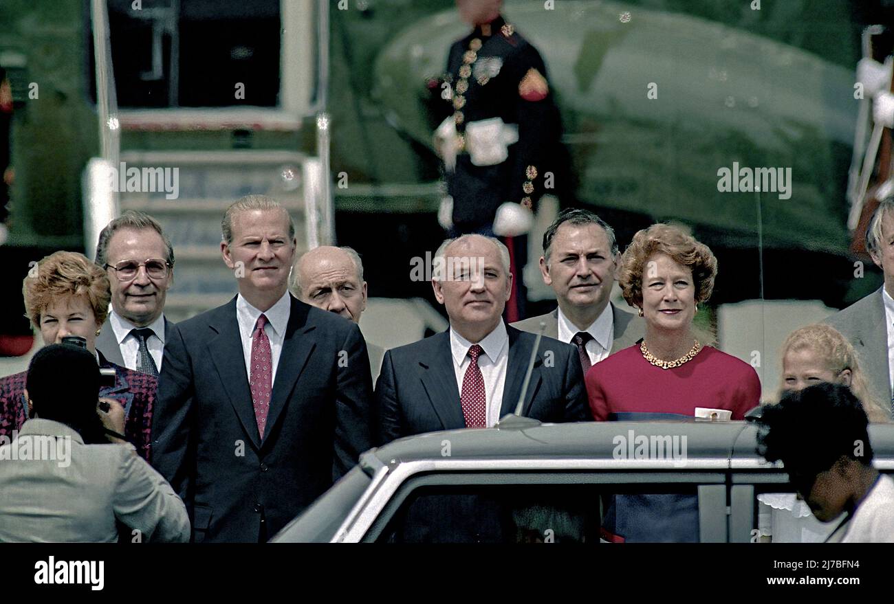 WASHINGTON DC. - JUNE 2, 1990 Russian President Mikhail Sergeyevich ...